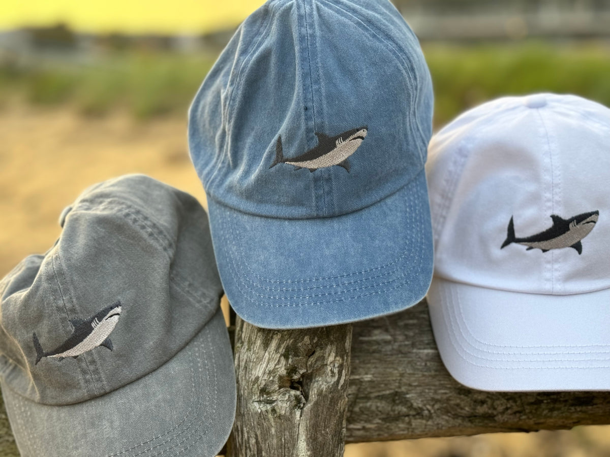 Embroidered shark cap – Wellfleet Marine Corporation